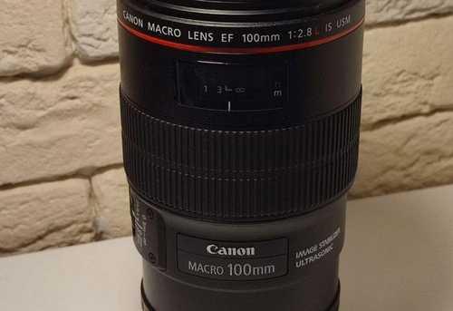 Объектив Canon EF 100mm f/2.8 L IS USM Новое