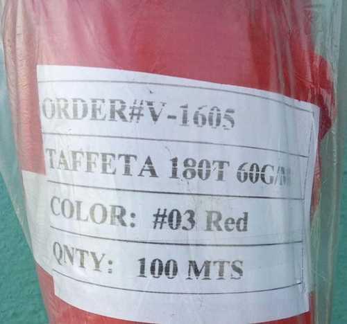 Ткань Taffeta 180t 60g/m черная и красная