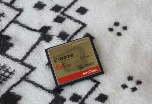 SanDisk Extreme 64Gb 120mb/s CompactFlash