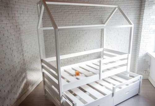 Детская выдвижная кровать с форме домика от произв