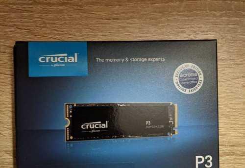 Новый SSD Crucial P3 1TB M.2 NVMe 3500MB/s