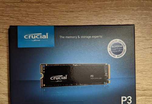 Новый SSD Crucial P3 1TB M.2 NVMe 3500MB/s