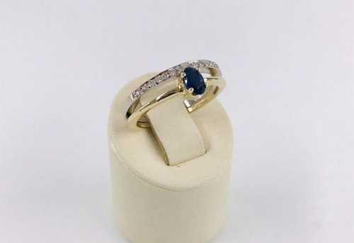Золотое кольцо с бриллиантами 585 разм 16,7 РФ
