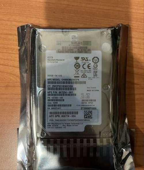 Жесткий диск HP 300Gb 15K SAS 12G 2.5