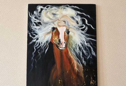 Картина маслом Игривая лошадка