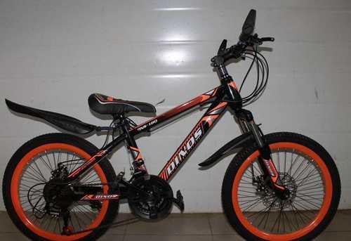 Горный подростковый велосипед Чёрный-ораньжеввый
