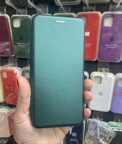 Чехол книжка для Samsung Galaxy M52 зеленая