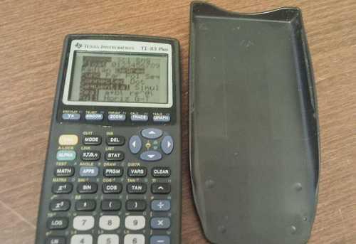 Texas instruments TI-83 plus