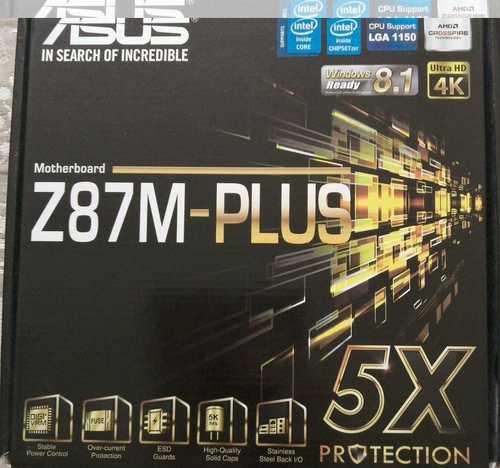 Материнская плата Asus Z87-plus