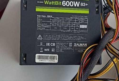 Zalman wattbit 600w 83+