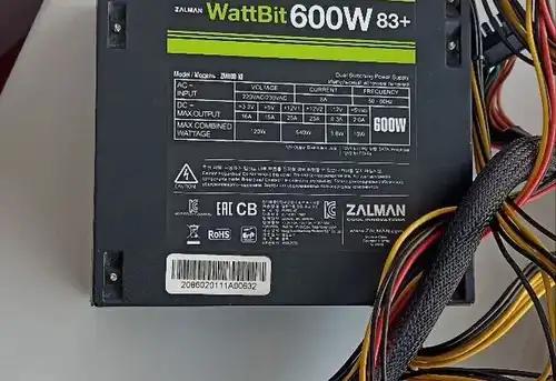 Zalman wattbit 600w 83+