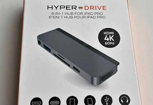 Hyperdrive 6-in-1 USB-C Hub для iPad Pro