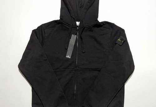 Зип худи stone island черная (M, XL)