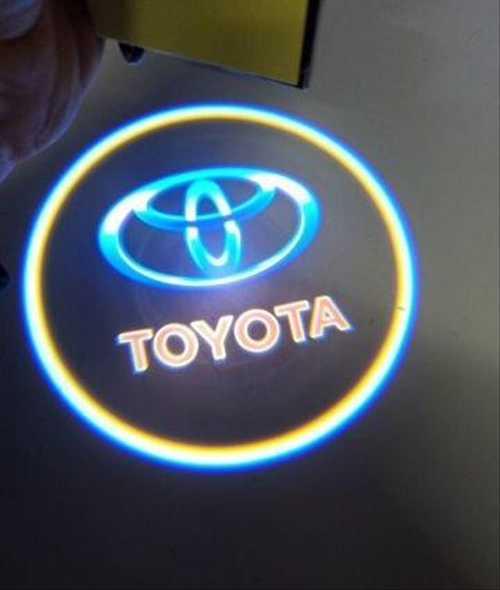 Подсветка (проекция) дверей с логотипом Toyota