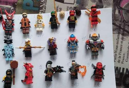 Lego фигурки ninjago,nexo knights,минифигурки