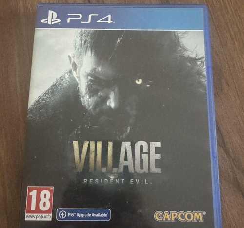 Resident evil village ps4 диск