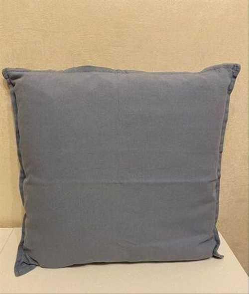 Декоративная подушка с наволочкой IKEA голубая
