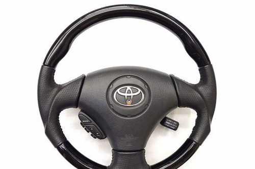 Руль анатомический с чёрной косточкой Toyota