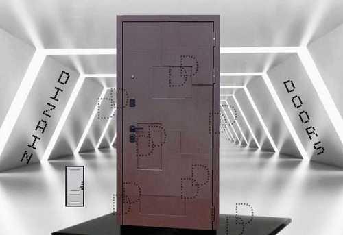 Дизайнерская металлическая дверь для дома DD-182