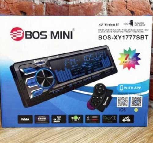 Магнитола BOS-mini Bos-XY1777SBT 4RCA   7 Colors