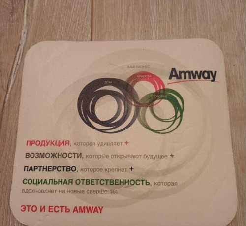 Коврик для компьютерной мыши брендированный Amway