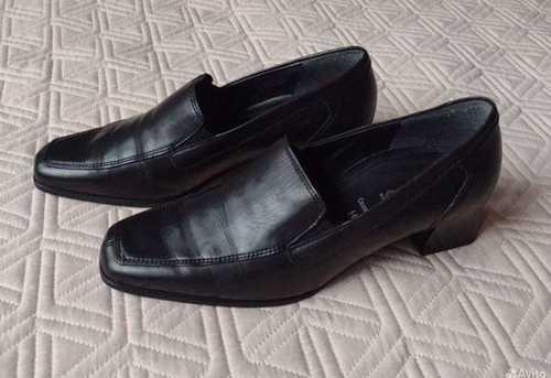 Туфли женские 4H/37 Gabor comfort чёрные кожаные