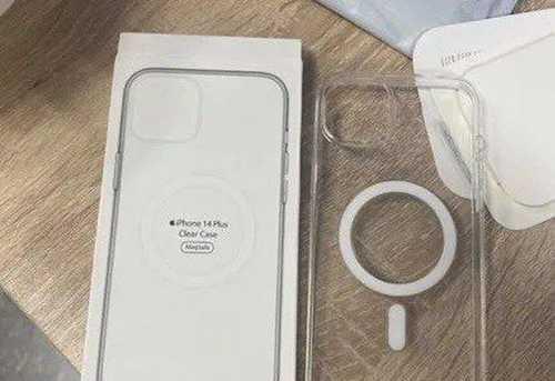 Чехол iPhone 14 plus clear Magsafe