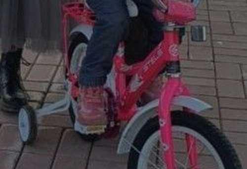 Велосипед stels розовый