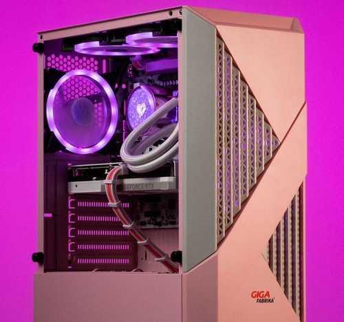 Игровой пк paladin363 GTX 1660 Super 6GB б.у. Ryzen 5 5500 Evesky firerose F3-A pink