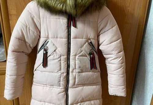 Куртка детская зимняя для девочки 8 лет