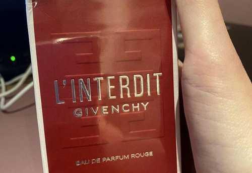 Духи linterdit rouge givenchy
