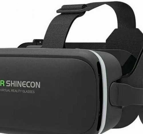 Очки для смартфона VR shinecon с наушниками чёрные