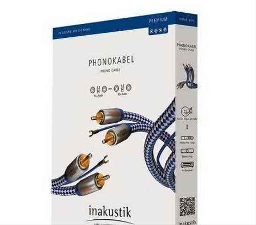 Inakustik 00405120 Premium Phonokabel 2.0m