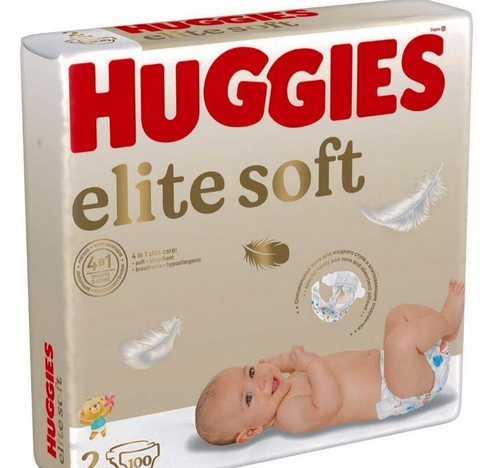 Подгузники huggies elite soft 2