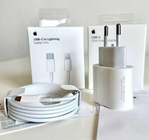 Оригинальный Блок Apple 20W+ кабель Lighting USB-C