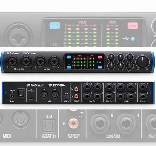 Studio 1810c аудиоинтерфейс USB-C на 18 входов/8 в