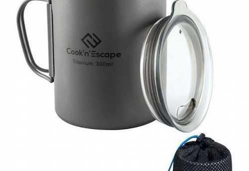 Кружка с крышкой CA2012 titanium double wall cup