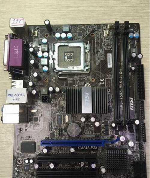 MSI G41M-P28 LGA775