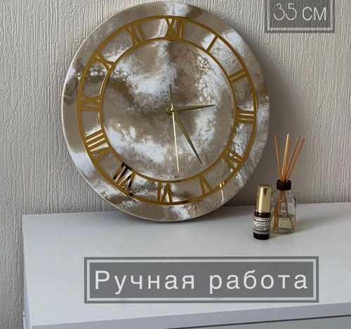 Настенные часы из эпоксидной смолы