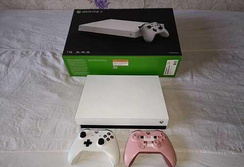 Xbox one x (коробка + много игр)