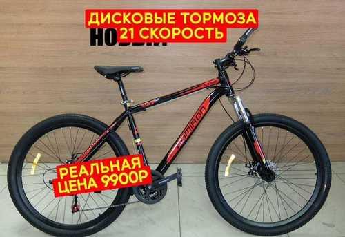 Велосипед горный Черный-красный