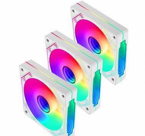 Вентиляторы белые RGB Big Prism 6S White 120мм