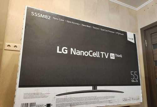 Огромный LG Nanocell 140 см SMART TV голос пульт