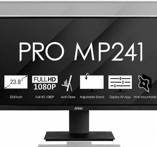 23.8" Монитор MSI PRO MP241X full HD hdmi