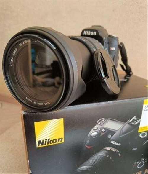 Новый фотоаппарат nicon D90 +объектив Sigma zoom