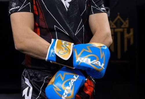 Боксерские перчатки Rival RFX Blue Gold