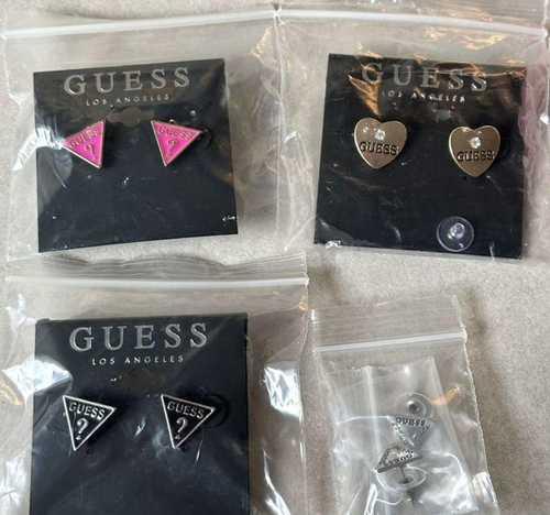 Серьги guess новые