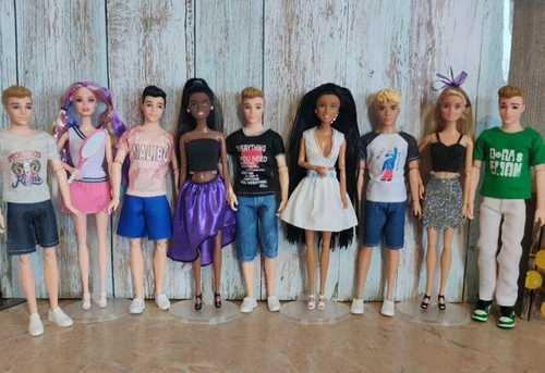 Кукла барби Barbie и кен шарнирные