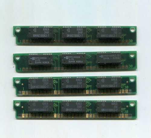 Оперативная память simm 30pin 4MB (4 X 1MB) №32