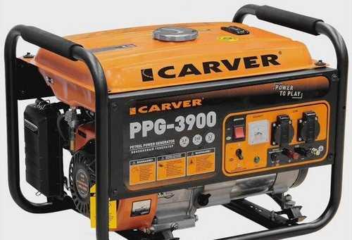 Генератор бензиновый 3.2кВт Carver PPG-3900 медь